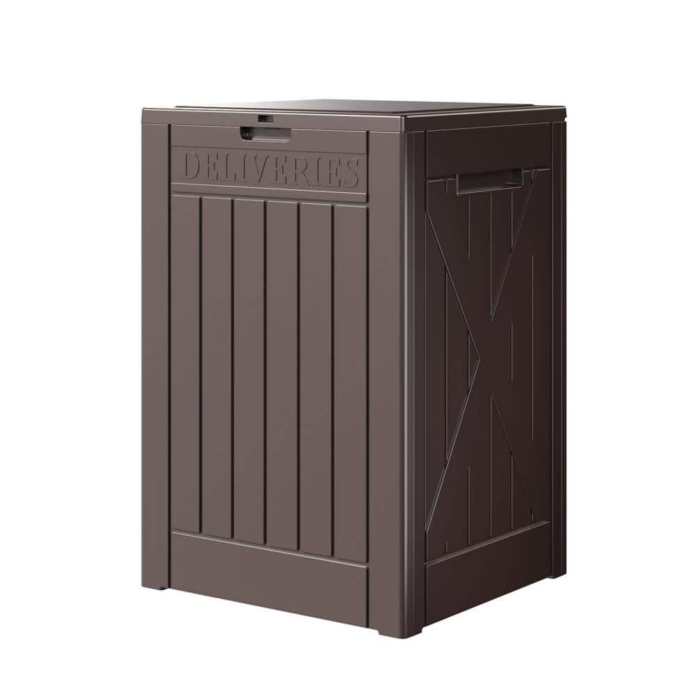 Patiowell 48 gal. Resin Package Delivery Box for Outdoor, Storage Deck ...