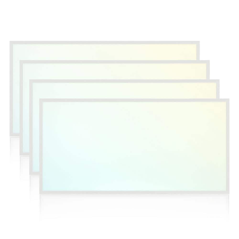 LUXRITE 2 ft. x 4 ft. Integrated LED Drop Ceiling Panel Light 30/40/50 ...