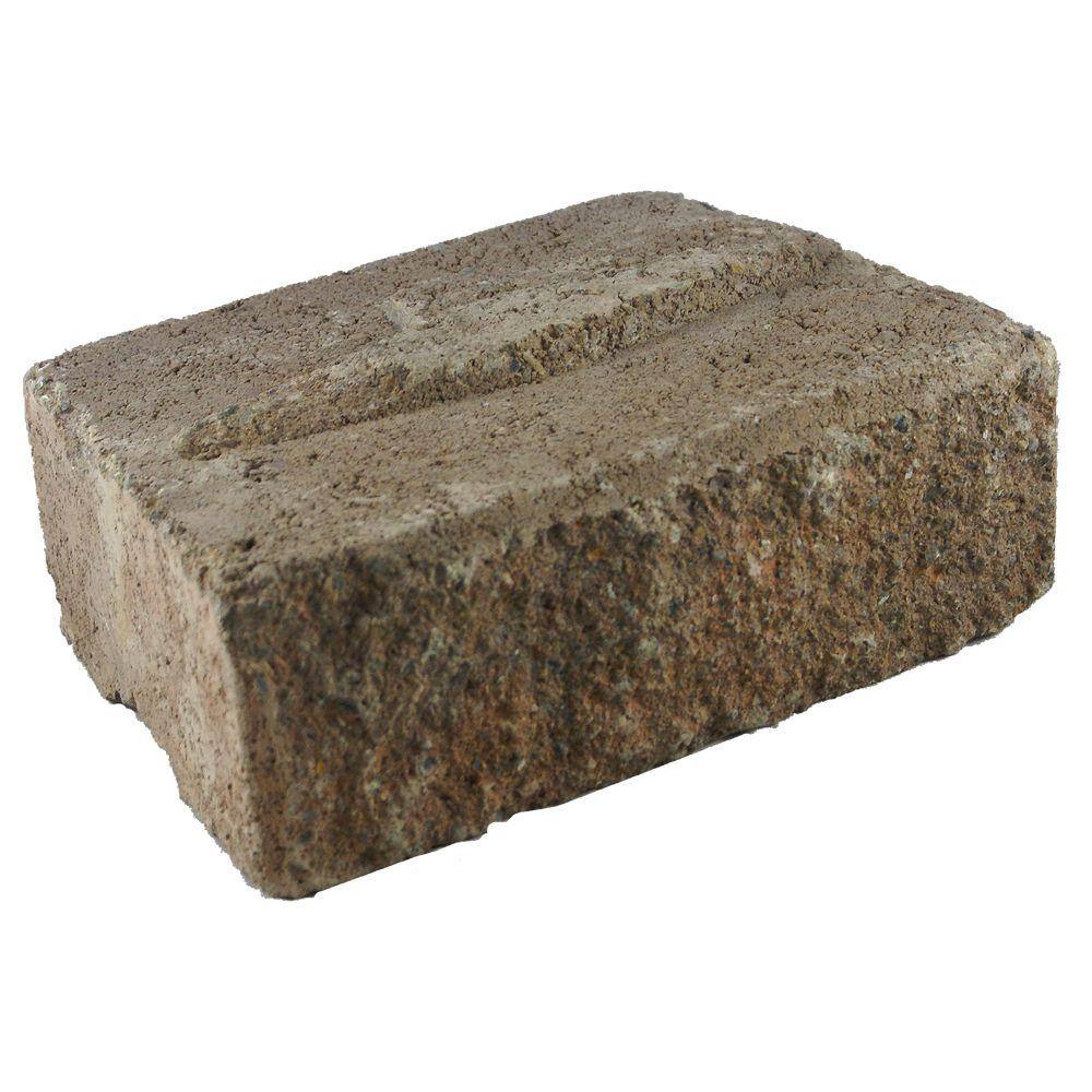 12 in. Concrete Romanstack Harvest Blend Garden Wall Block MS412ROSSHB1 ...