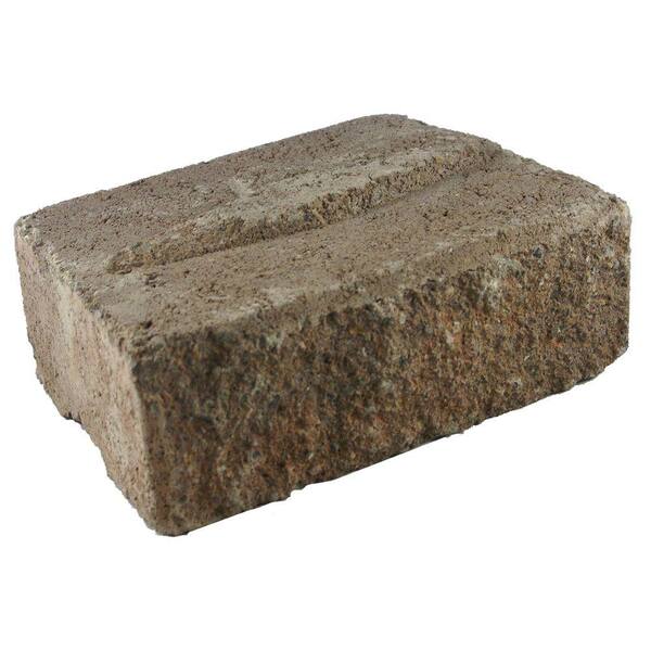12 in. Concrete Romanstack Harvest Blend Garden Wall Block MS412ROSSHB1 ...