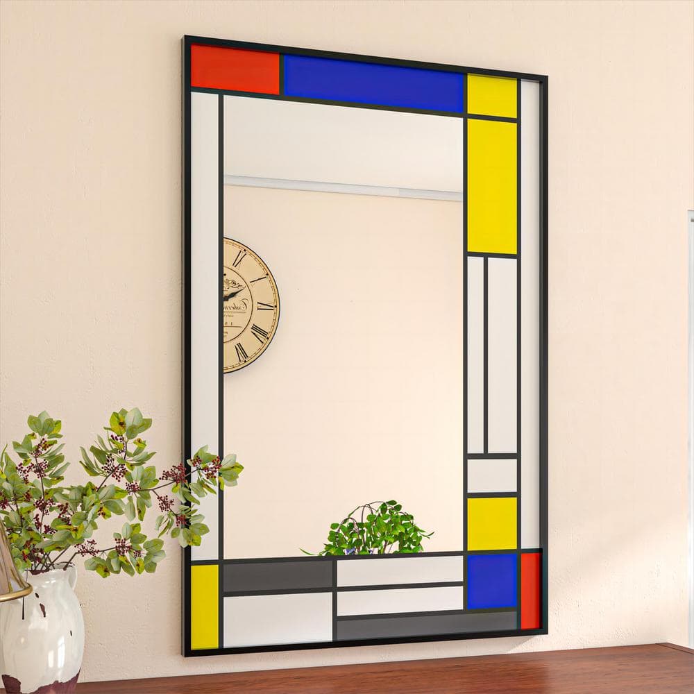 TOOLKISS 24 in. W. x 36 in. H Rectangular Framed Wall Bathroom Vanity ...