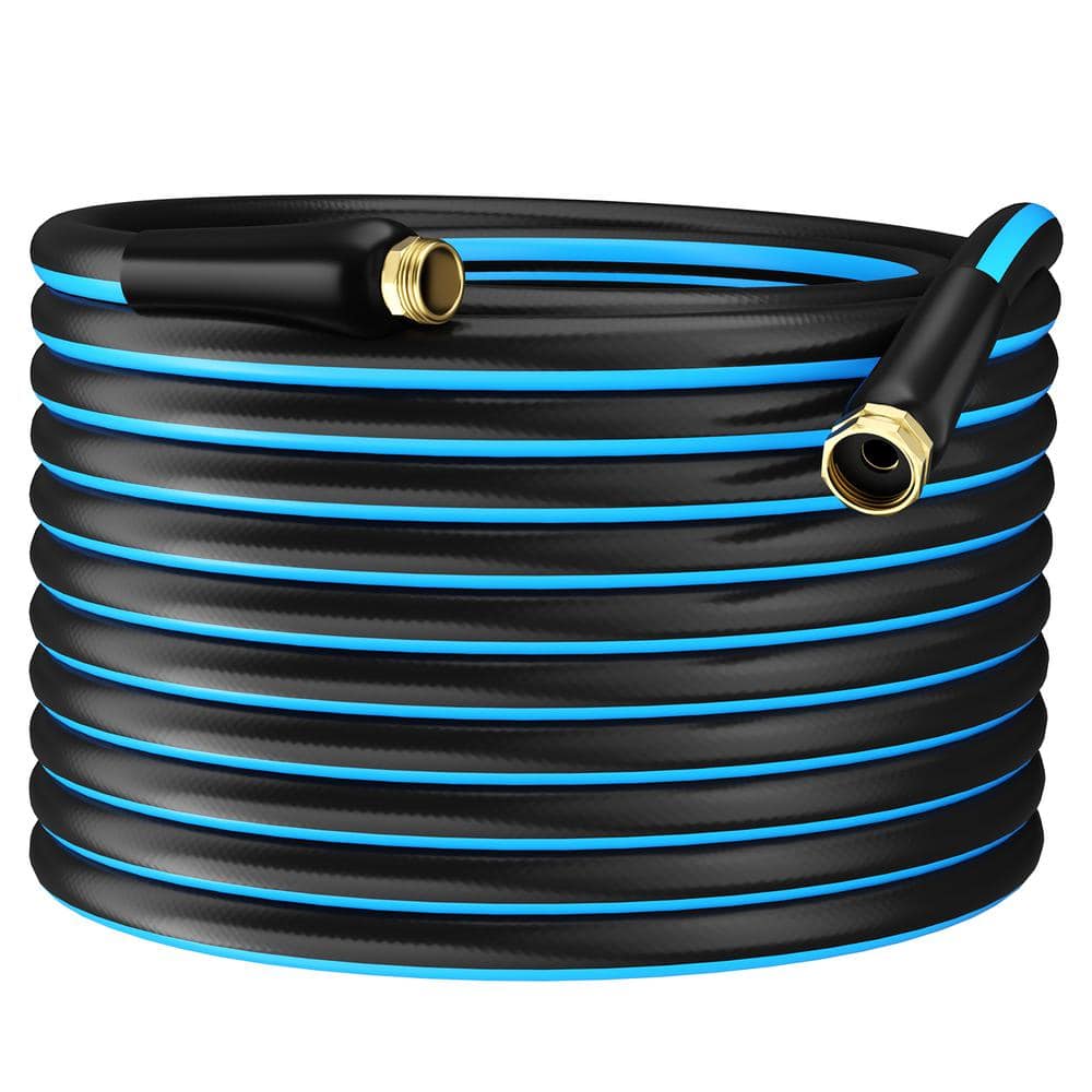 GardenJoy PVC Garden Hose 5/8 in. x 100 ft. Heavy-Duty Durable Hose ...