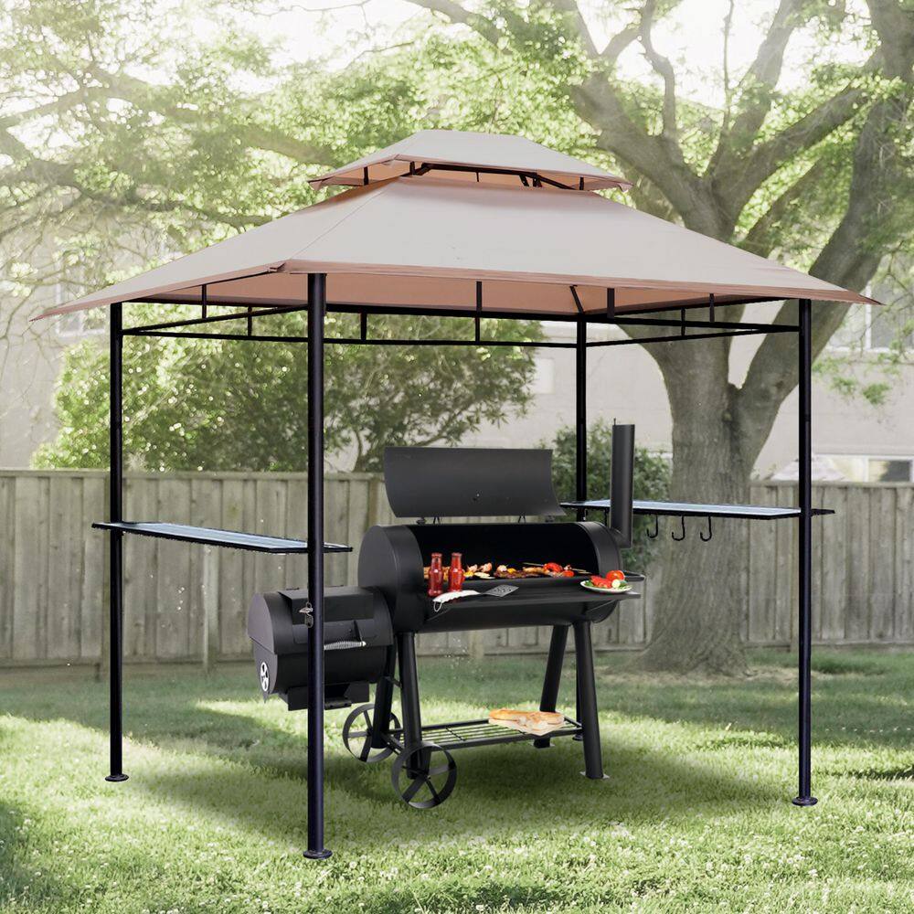 Terracemaster 6 ft. x 9 ft. Gill Gazebo Outdoor Patio Gill Gzebos with ...