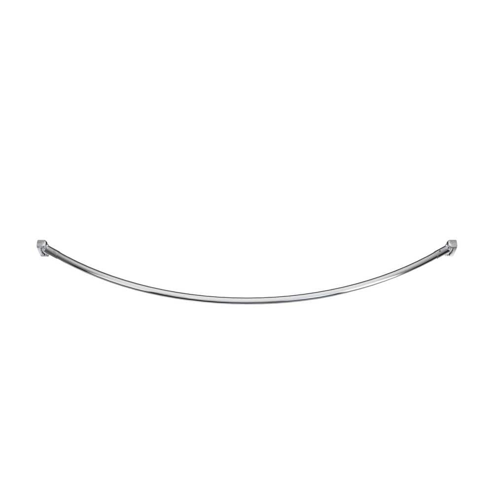 DreamLine Flex 60 in. L Stainless Steel Tarnish Resistant Single Curved ...