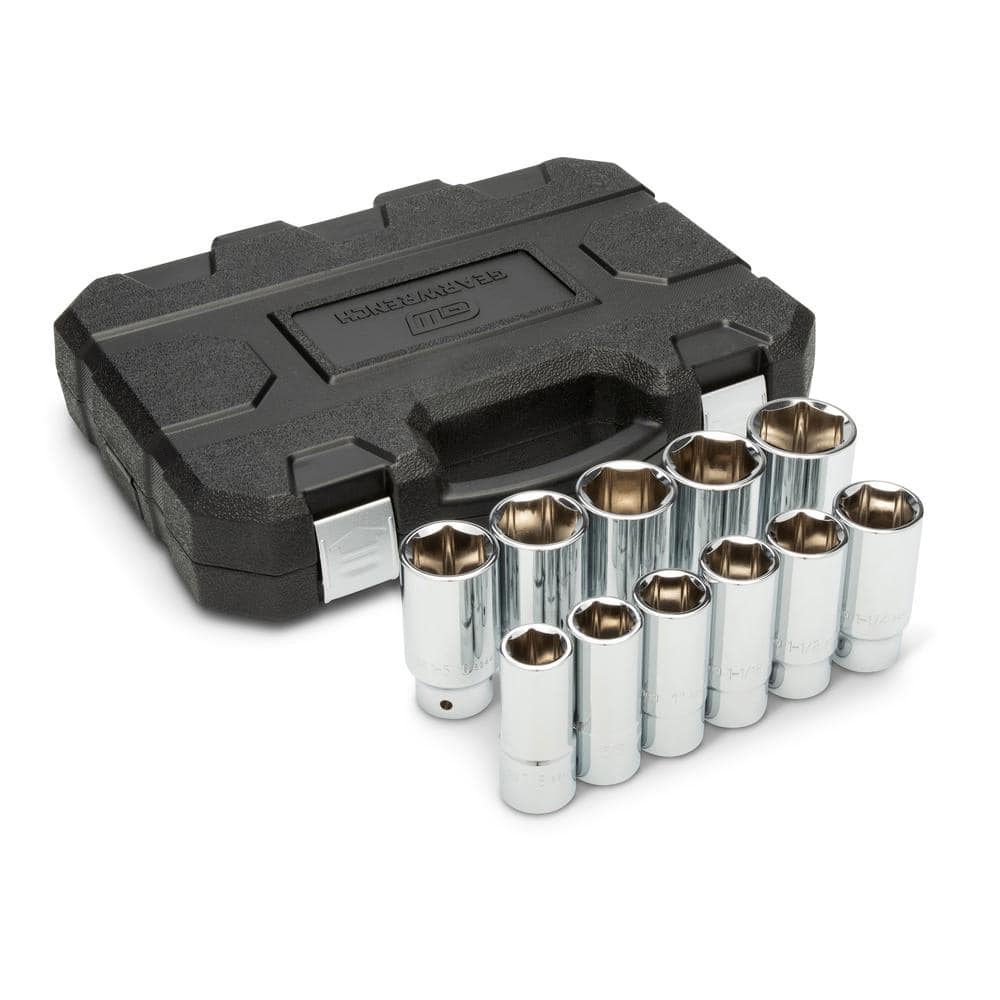 GEARWRENCH 3/4 in. Drive 6-Point SAE Deep Socket Set (11-Piece) 80846 ...