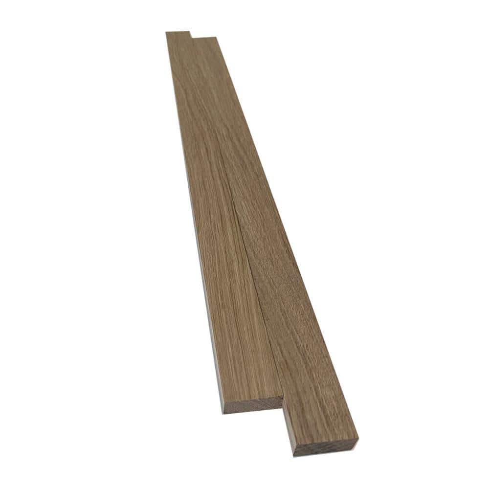 Swaner Hardwood 1 in. x 2 in. x 8 ft. White Oak S4S Hardwood Board (2 ...