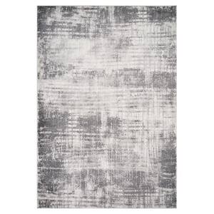 Amer Rugs Clifton 2 ft. 7 in. x 9 ft. Cream Abstract Pattern Runner Rug ...