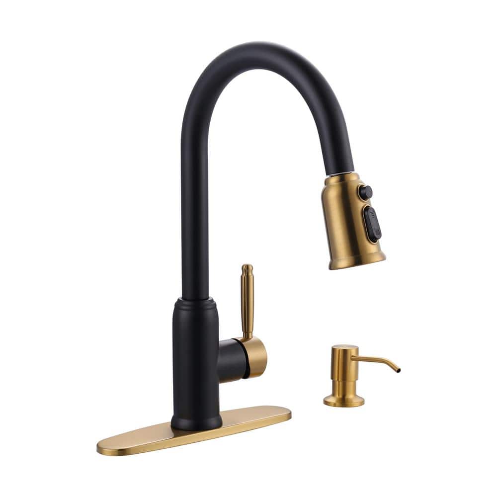 AVITAS Stainless Steel Single Handle Pull Down Sprayer Kitchen Faucet ...