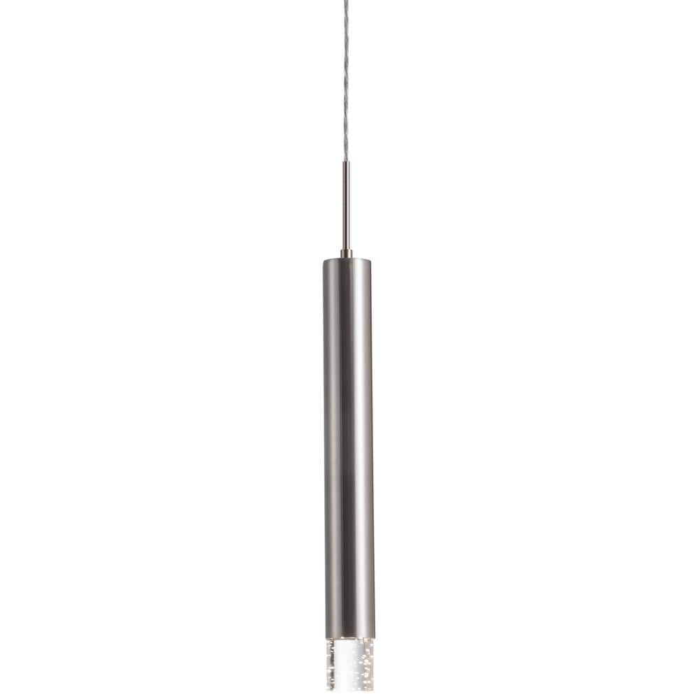 KUZCO Pendula 16 in. 1 Light 6-Watt Brushed Nickel Integrated LED ...