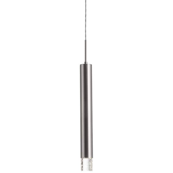KUZCO Pendula 16 in. 1 Light 6-Watt Brushed Nickel Integrated LED ...