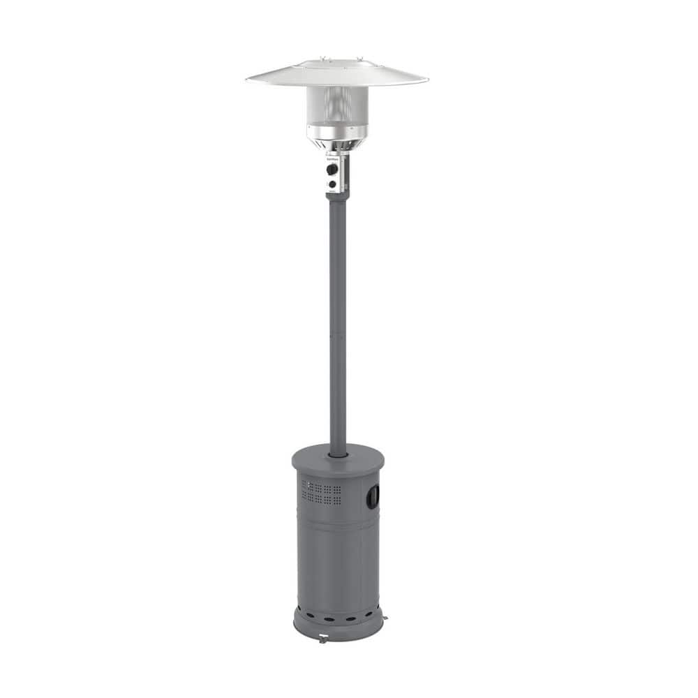 Nexgrill Sundara 48,000 BTU Matte Grey Propane Standing Patio Heater ...