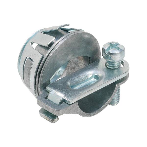 BRIDGEPORT 1/2 in. E-Z LOCK Snap-in Single Screw Oval Cable Connectors ...