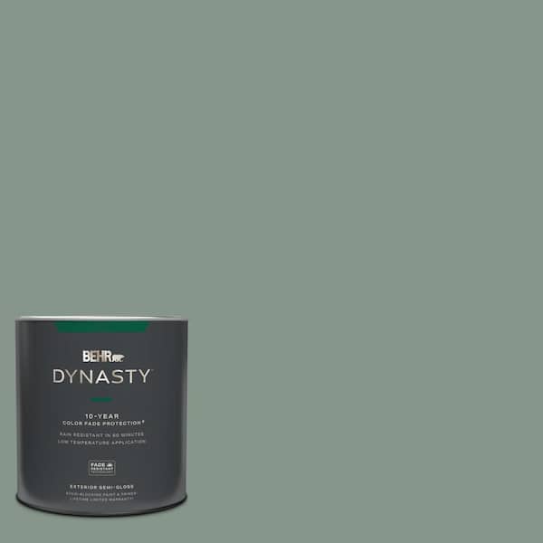 BEHR DYNASTY 1 qt. #N420-4 Underground Gardens Semi-Gloss Enamel ...