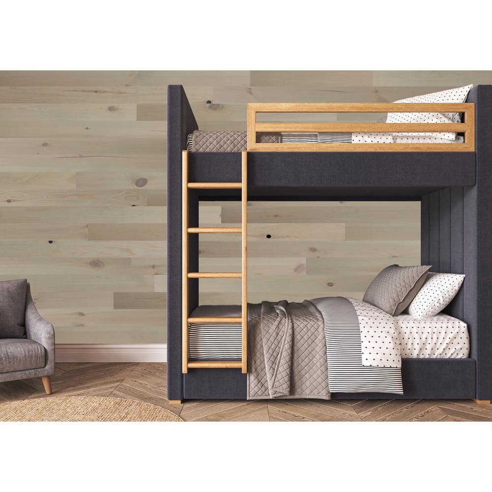 Timberchic 1/8 in. x 1/3 ft. x 4 ft. Gray Pine Peel and Stick Light ...