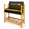 DEWALT Yellow 2- Tier Heavy Duty Shop Workbench Industrial Steel Garage ...