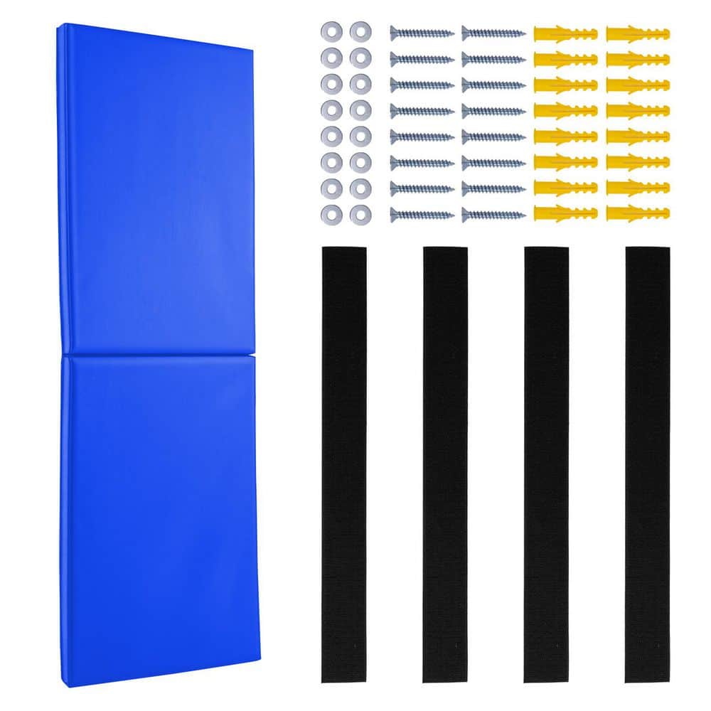 SKYSHALO Gym Wall Padding, Removable 2 in. Thick Foam High Density ...