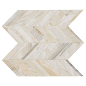 MSI Take Home Sample - Athena Gold Chevron 6 in. x 6 in. Honed Marble ...