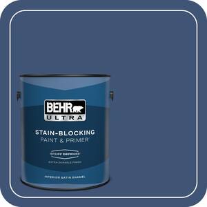 BEHR PREMIUM PLUS 8 oz. #600D-7 Daring Indigo Eggshell Enamel Interior ...