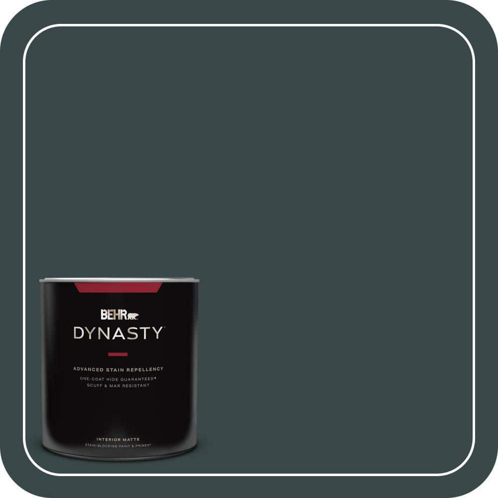 BEHR DYNASTY 1 qt. #T14-16 Arboretum Matte Interior Stain-Blocking ...