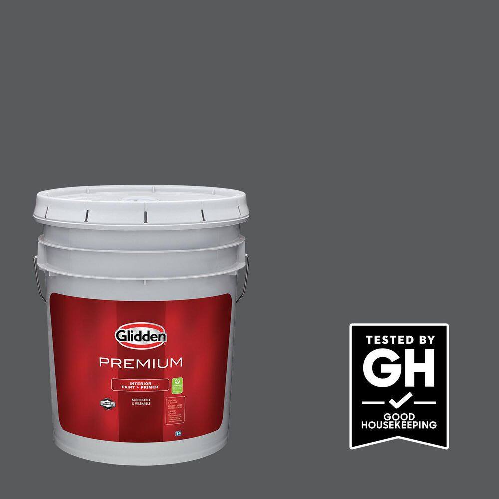 Glidden Premium 5-gal. Zombie PPG1010-7 Flat Interior Latex Paint ...