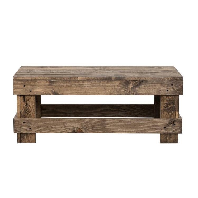 Del Hutson Designs Landmark 39 in. Dark Walnut Medium Rectangle Wood ...