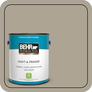 BEHR PREMIUM PLUS 8 oz. #MQ2-52 Roadside Satin Enamel Interior/Exterior ...