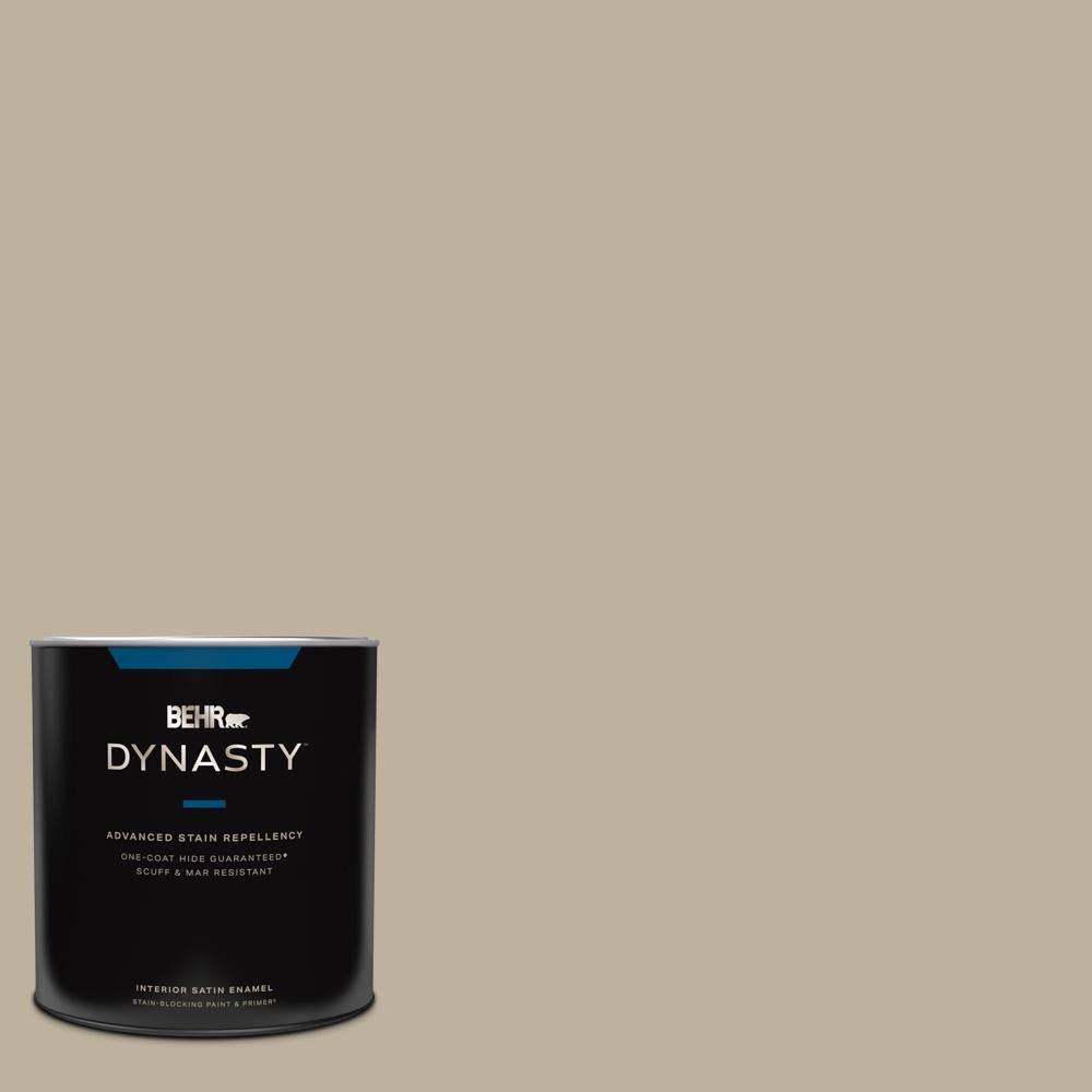 BEHR DYNASTY 1 qt. #750D-4 Pebble Stone Satin Enamel Interior Stain ...