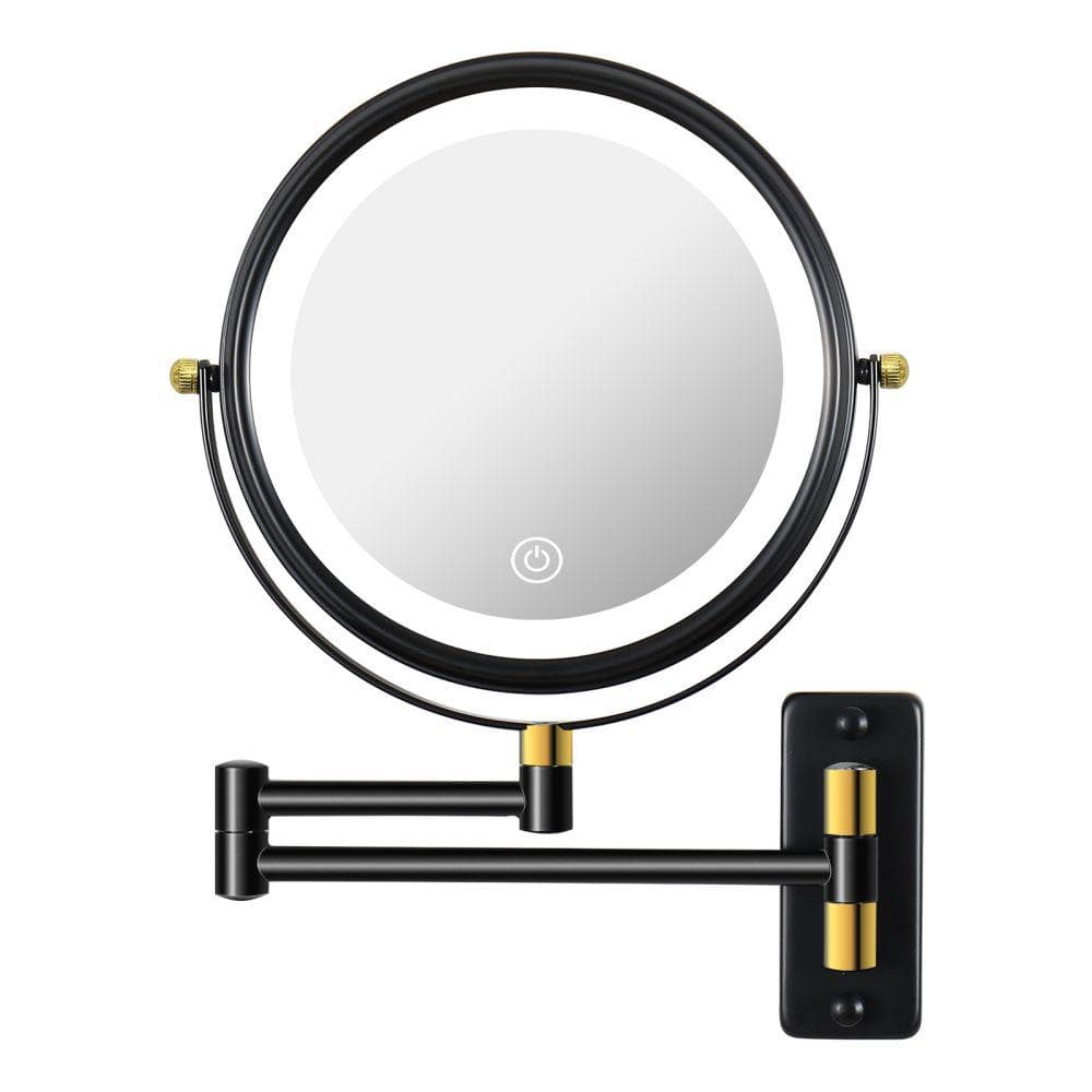 Gold magnifying makeup mirror store
