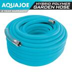 AQUA JOE 5/8 in. Dia. x 100 ft. Superlight Fiberjacket Max Garden Hose ...
