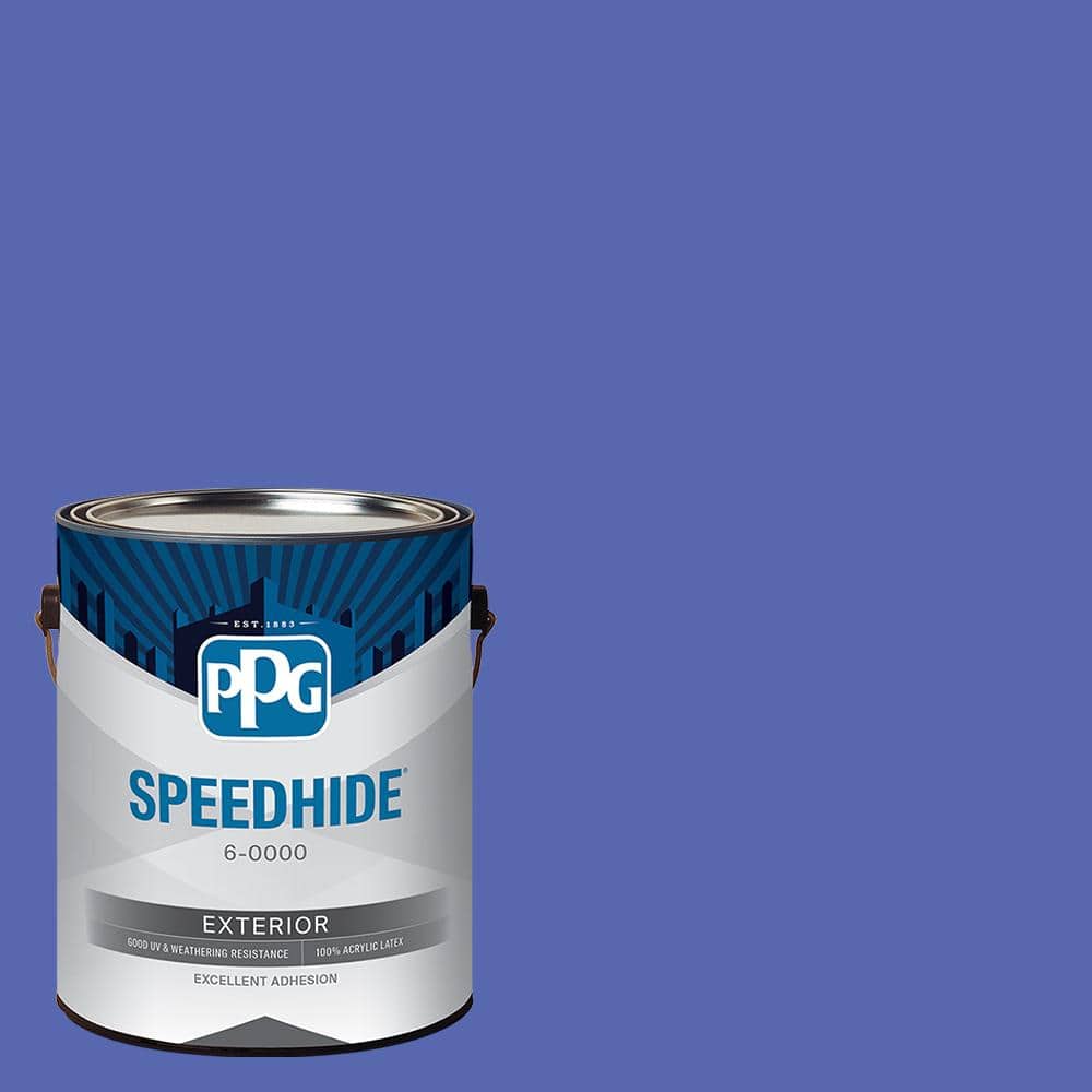 Reviews for SPEEDHIDE 1 gal. PPG1246-7 Blue Calico Satin Exterior Paint ...
