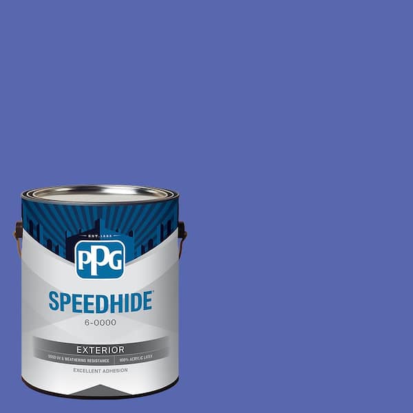Reviews for SPEEDHIDE 1 gal. PPG1246-7 Blue Calico Satin Exterior Paint ...