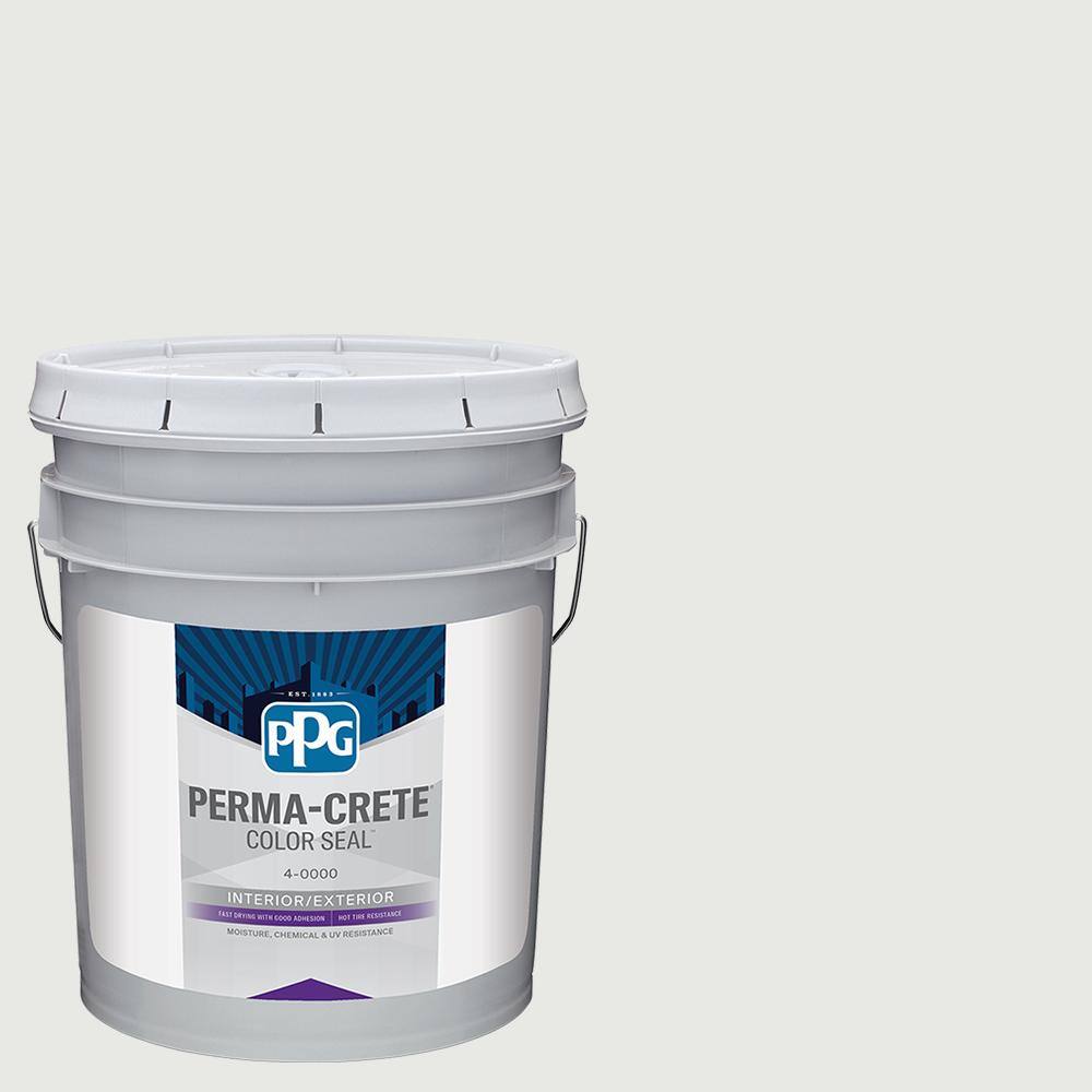 Perma-Crete Color Seal 5 gal. PPG1010-1 Pegasus Satin Interior/Exterior ...