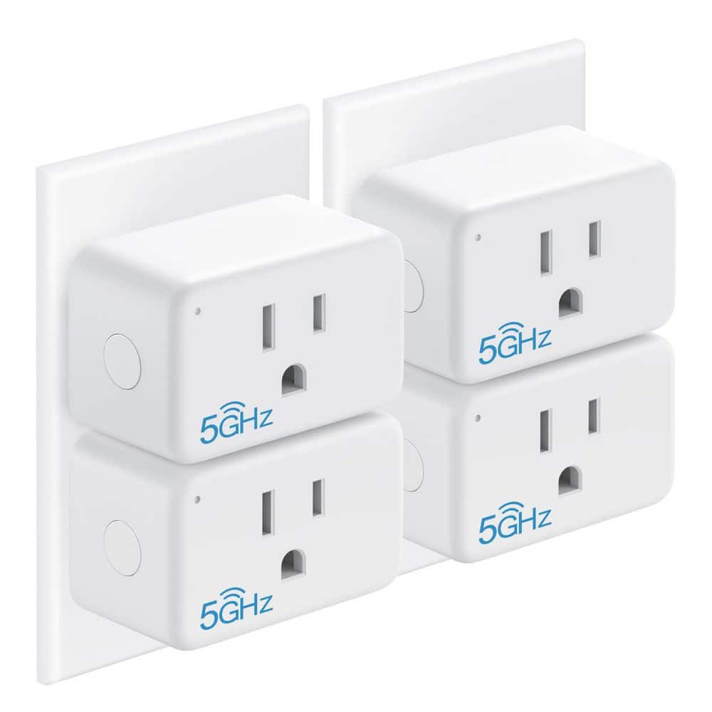 Aoibox 15 Amp 120 Volt Wi-Fi Smart Plug Type A/B Wireless Grounding ...