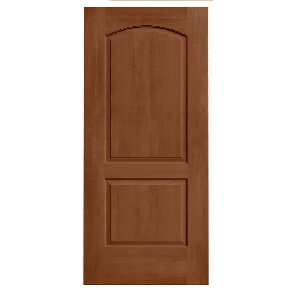 JELD-WEN 36 in. x 80 in. Caiman 2 Panel No Bore Hollow Core Hazelnut ...