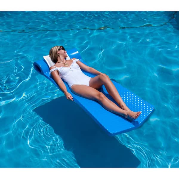 Super Soft Bahama Blue Pool Float 8010026 - The Home Depot