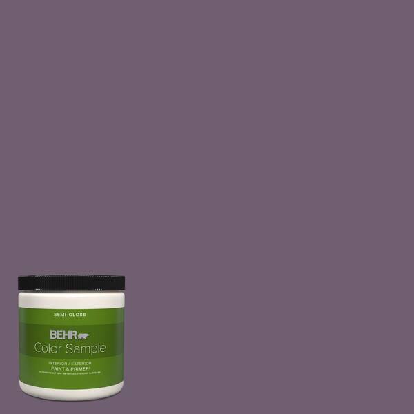 BEHR PREMIUM PLUS 8 oz. #S100-6 Blackberry Jam Semi-Gloss Interior ...