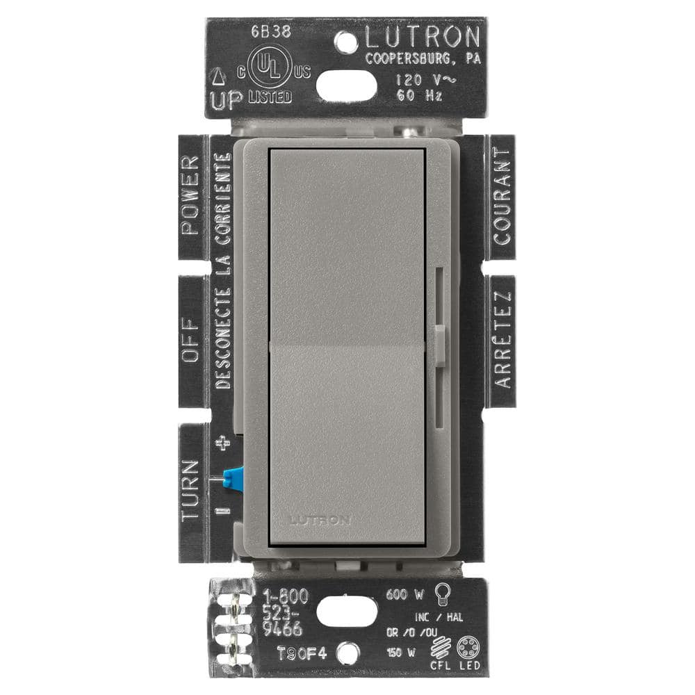 Lutron Diva LED+ Dimmer Switch for Dimmable LED Bulbs, 150-Watt/Single ...
