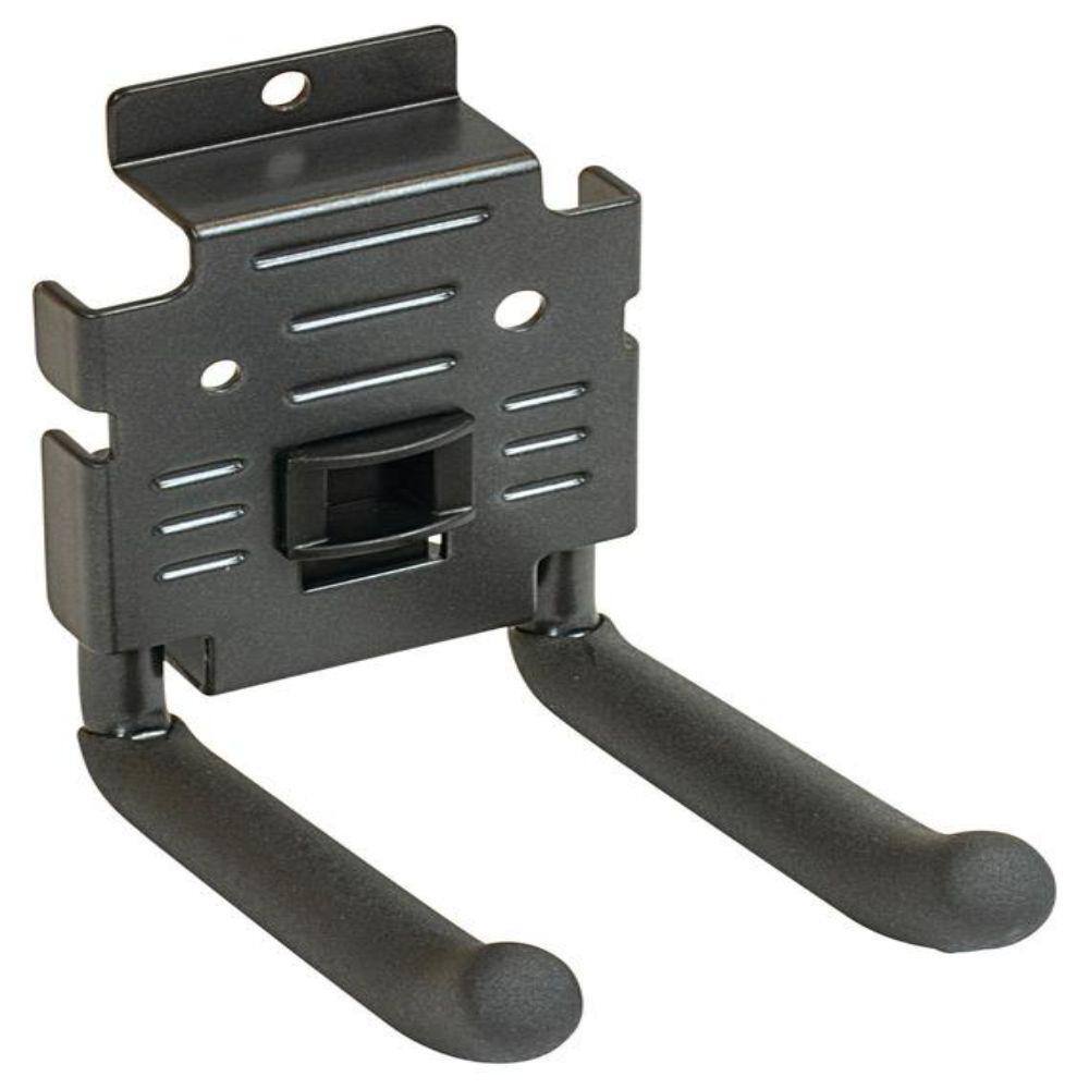 HANDISOLUTIONS 4 in. Graphite Double Hook with Lock HAS.HSH04DBWL - The ...