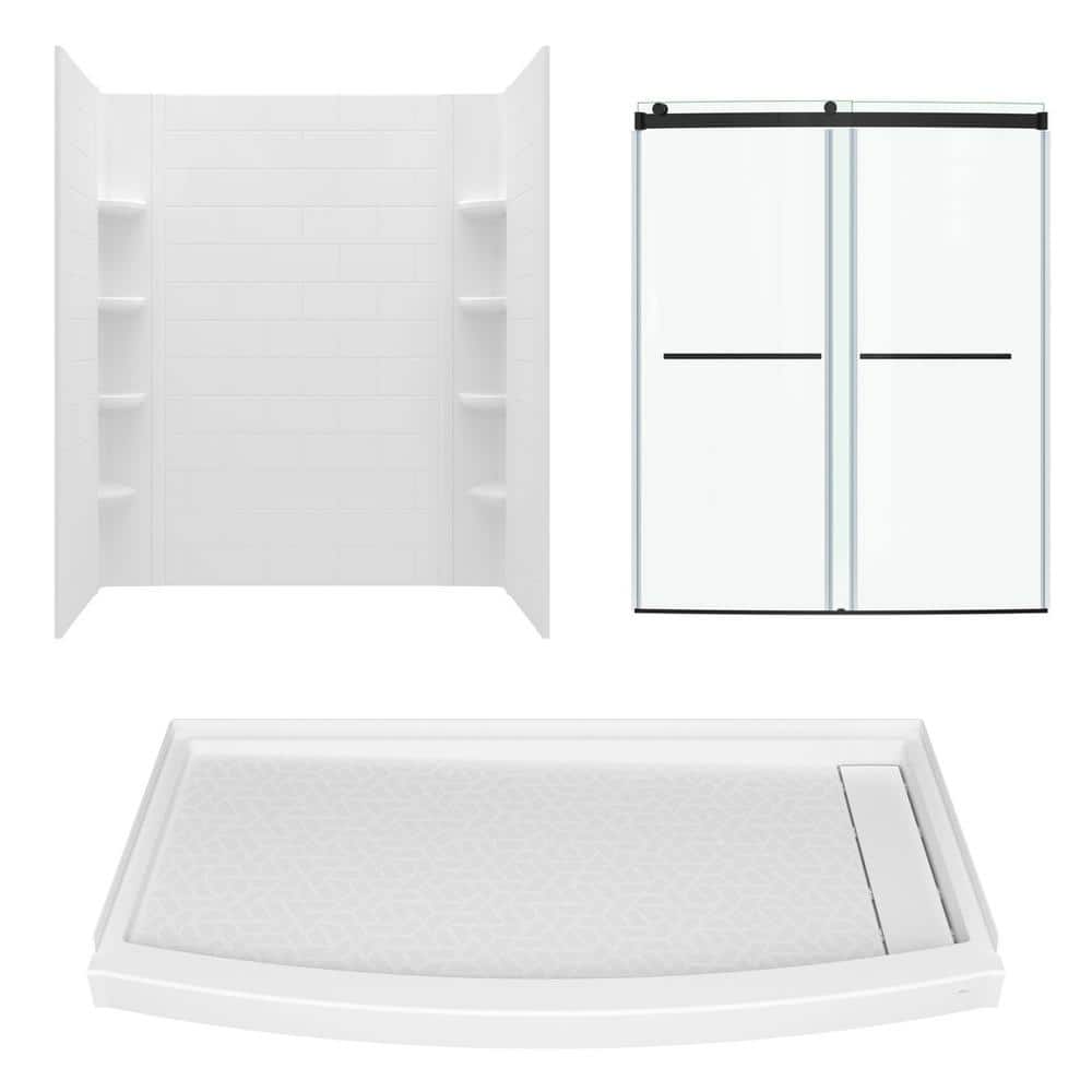 American Standard Ovation Curve 60 in. L x 30 in. W x 72 in. H Right ...