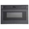 Cafe 24 in. Width . 1.2 cu.ft. Built-In Microwave Drawer in Matte Black ...