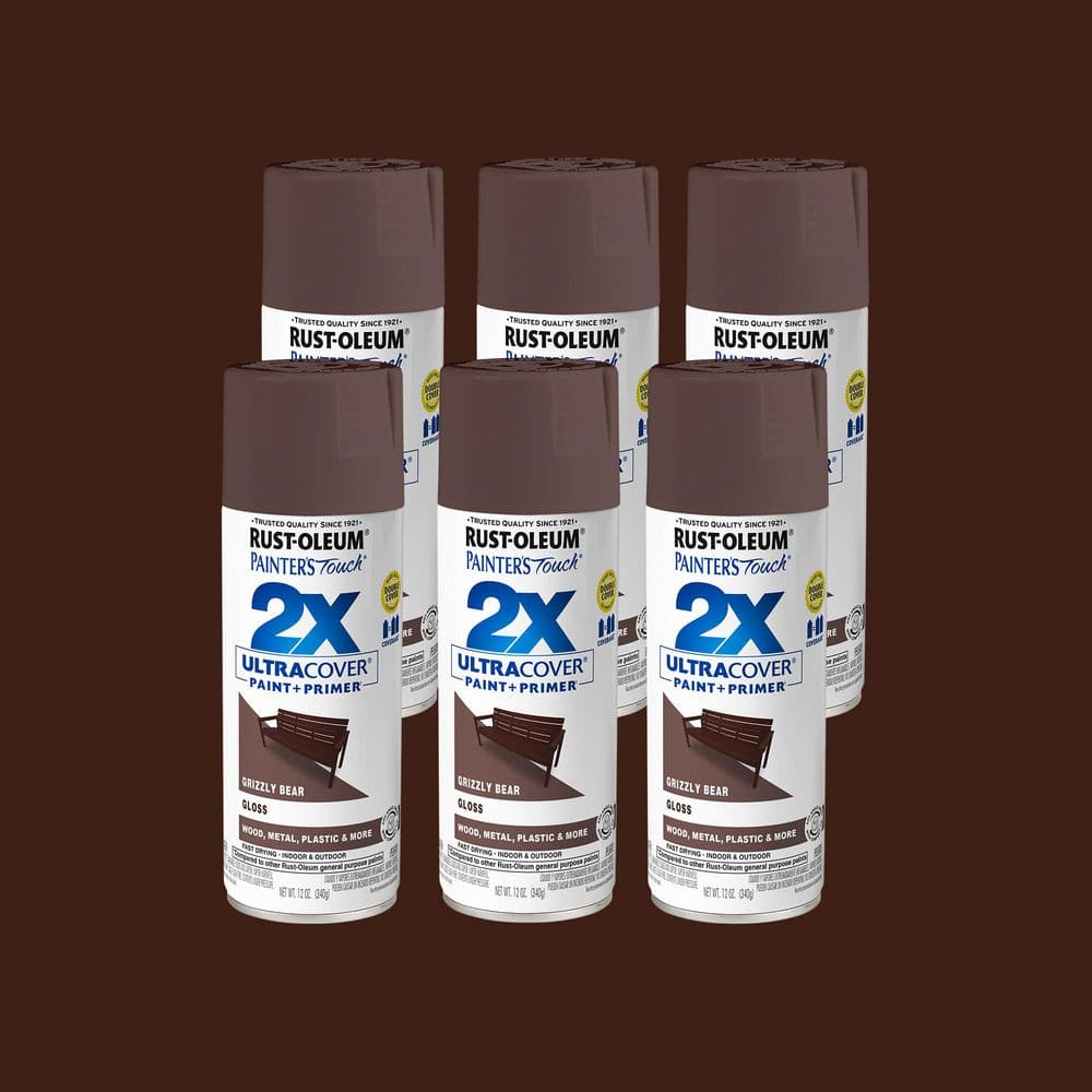 Rust-Oleum Painter's Touch 2X 12 oz. Gloss Grizzly Bear General Purpose ...