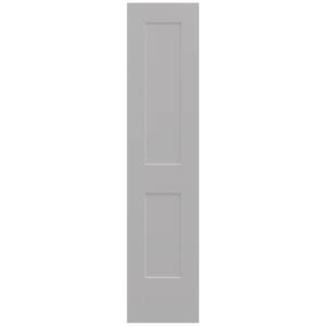 JELD-WEN 20 in. x 80 in. 2 Panel Monroe Primed Smooth Solid Core Molded ...