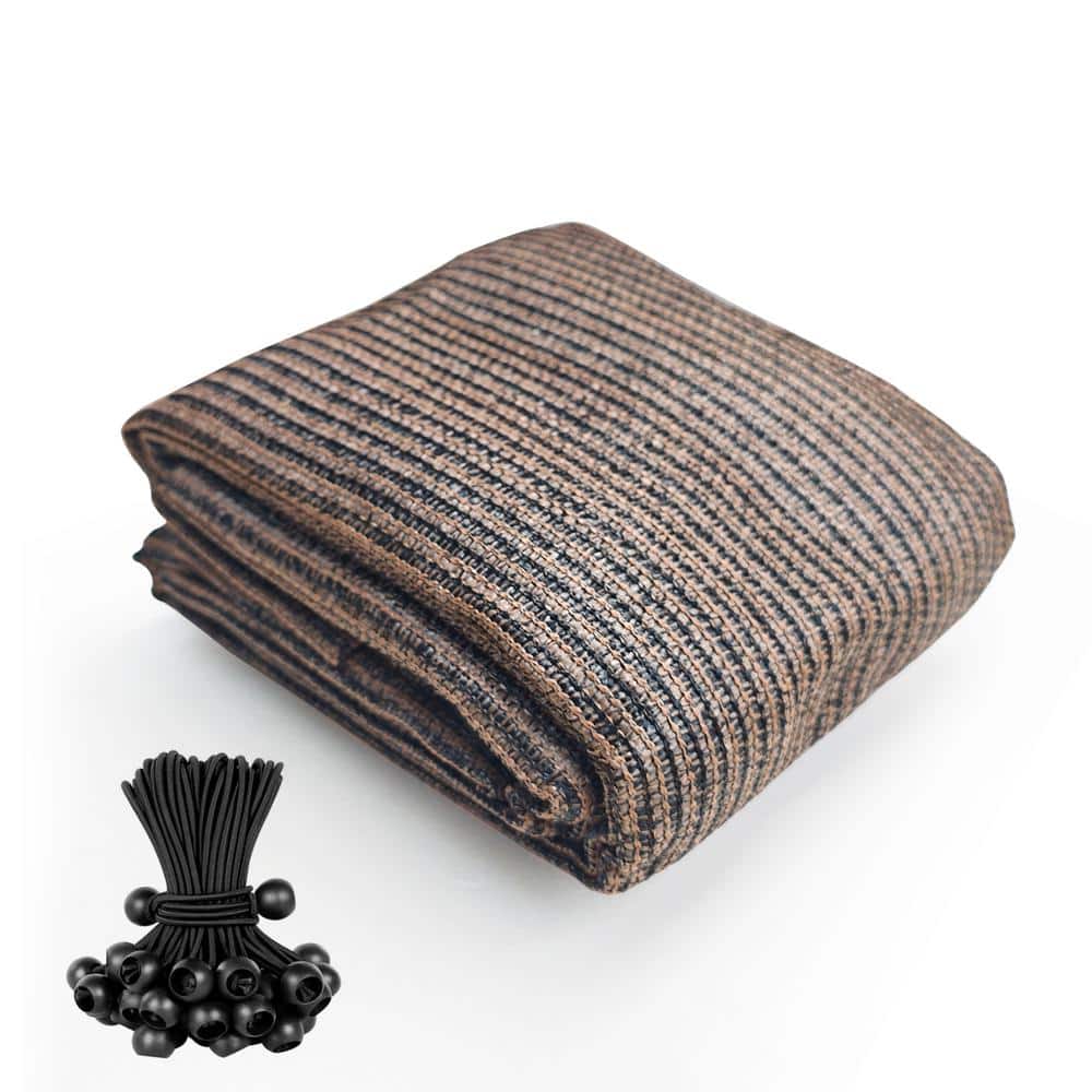 Agfabric 6 ft. x 16 ft. Fabric Sun Shade Cloth Taped Edge with Grommets ...