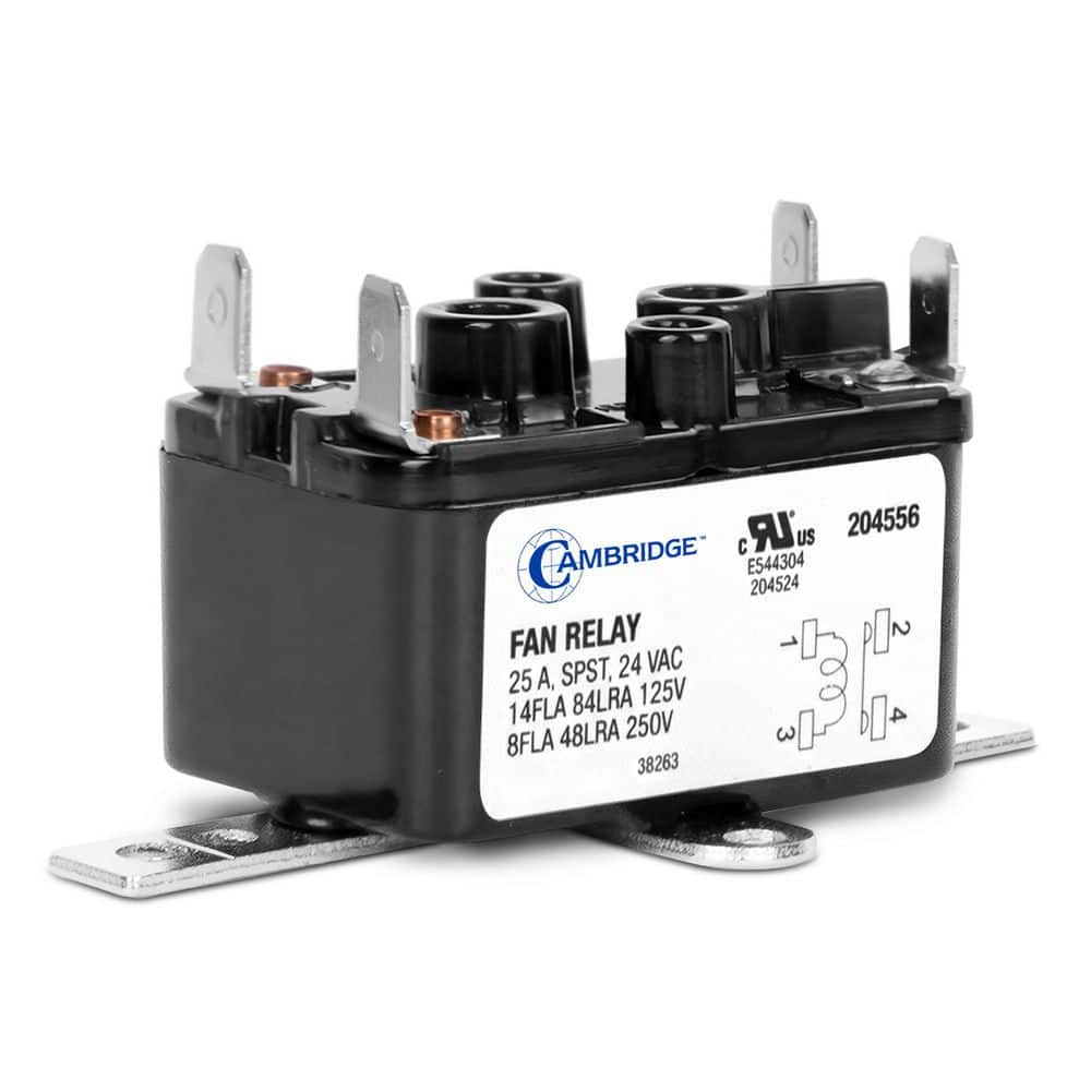 Cambridge Relay Fan 1-Pole SPST 24-Volt Black Metal (1-Pack) 204556EC ...