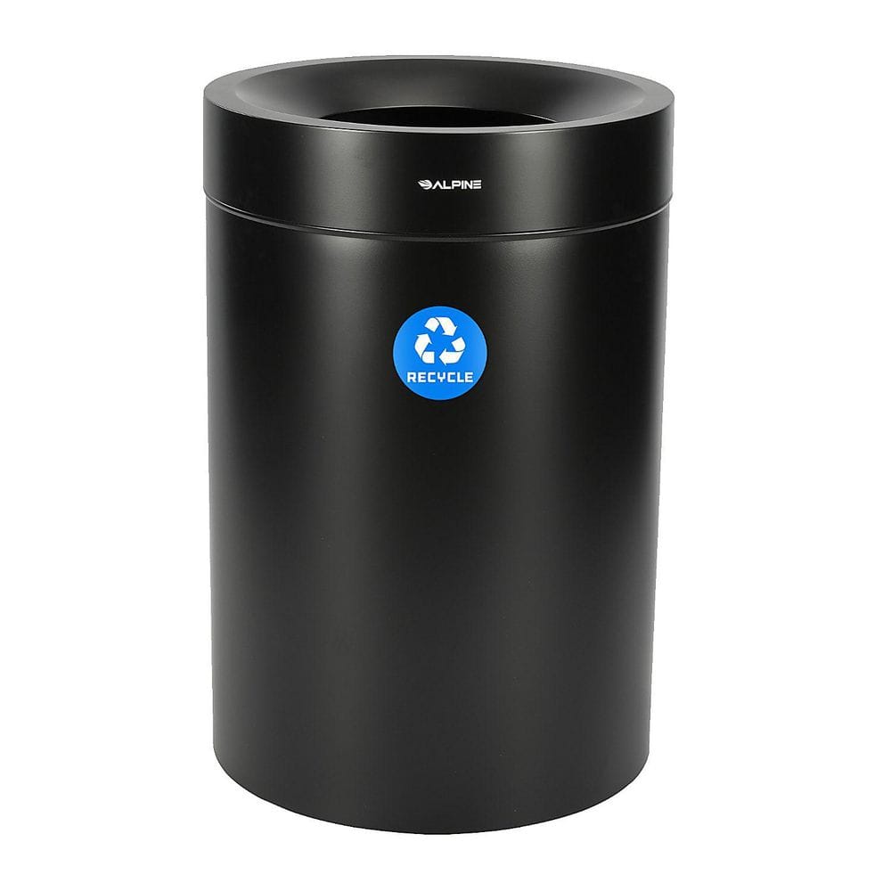 Alpine Industries 50 gal. Stainless Steel Black Open Top Commercial ...