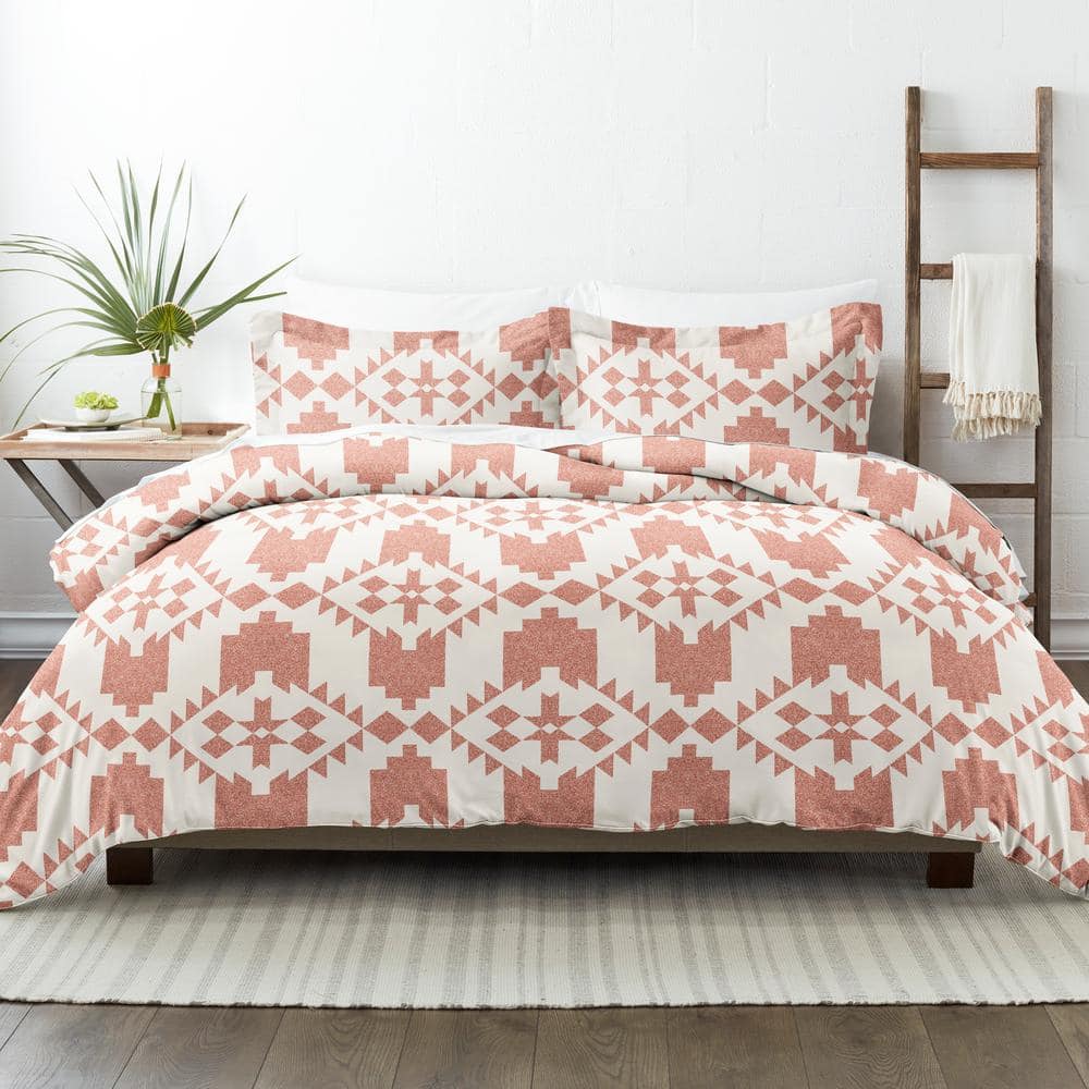 Becky Cameron Clay Adobe Diamond Print 3 Piece Reversible Full Queen