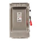 Siemens Heavy Duty 200 Amp 600-Volt 3-Pole Outdoor Non-Fusible Safety ...