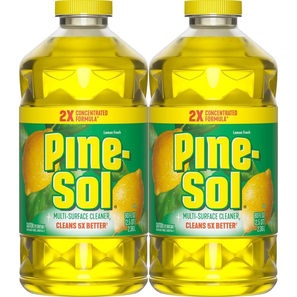 Pine-Sol 80 OZ. Lemon Disinfecting All-Purpose Cleaner (2-Pack) C ...