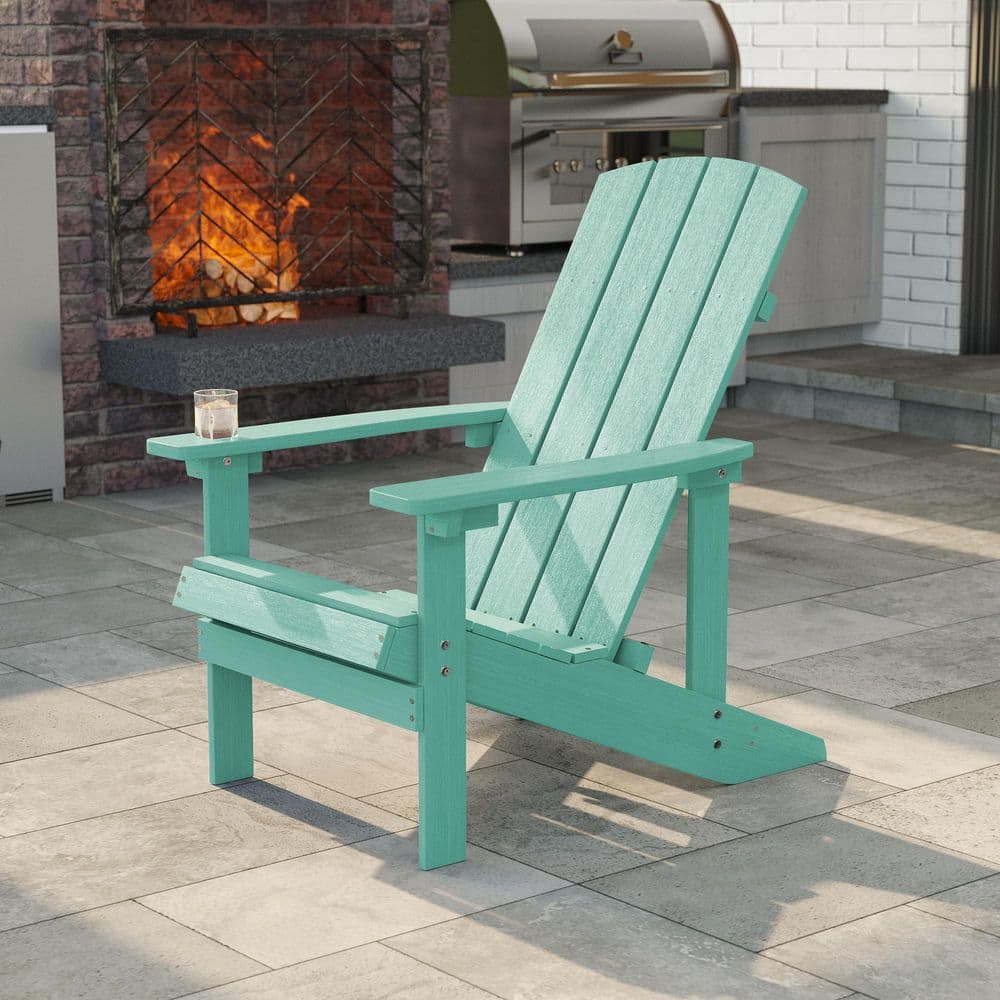 JOYESERY Apple Green Weather Resistant HIPS Plastic Adirondack Chair ...