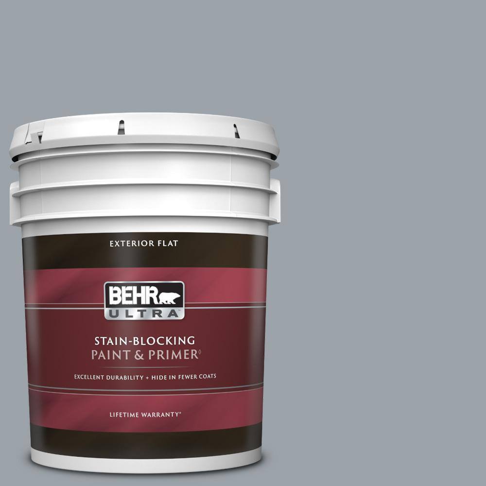 BEHR ULTRA 5 gal. #MQ5-22 Rainmaster Flat Exterior Paint & Primer ...